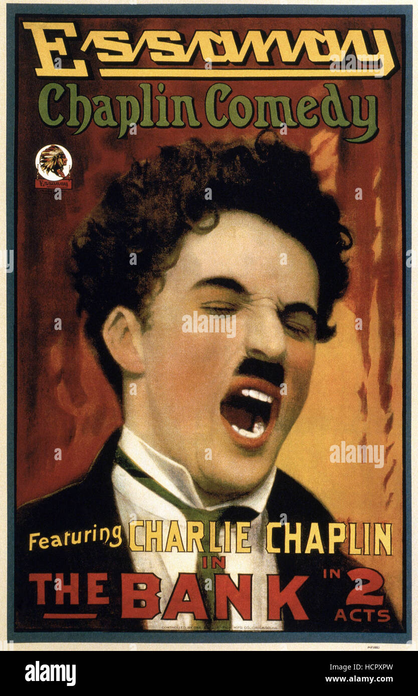 THE BANK, Charlie Chaplin, 1915 Stock Photo - Alamy