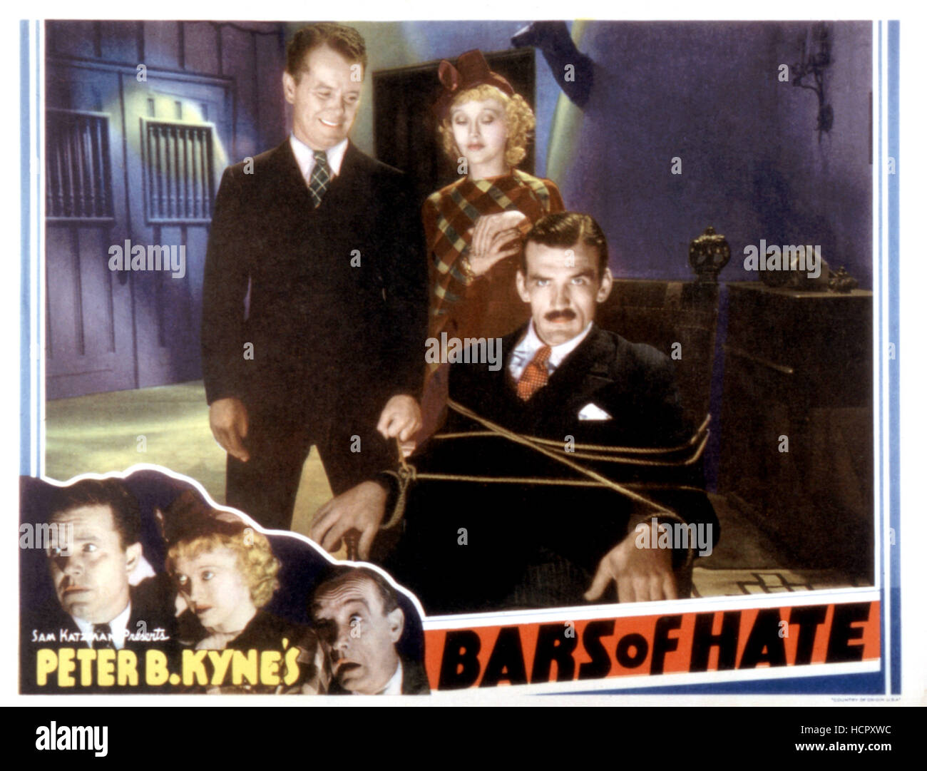 BARS OF HATE, Regis Toomey, Sheila Terry, 1936 Stock Photo - Alamy