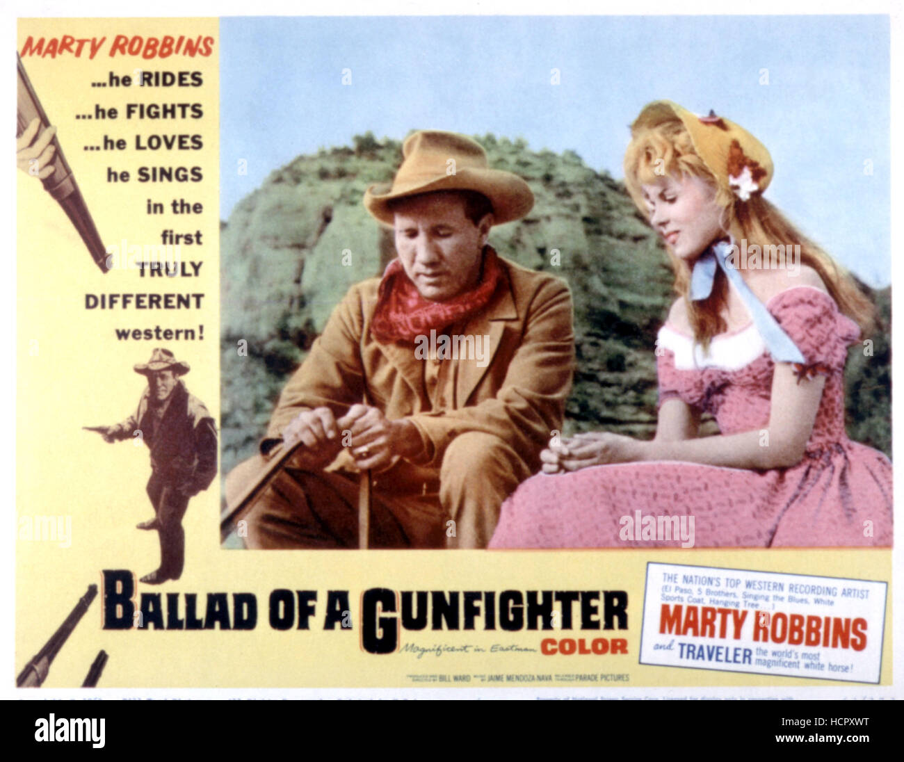 BALLAD OF A GUNFIGHTER, Marty Robbins, Joyce Redd, 1964 Stock Photo - Alamy
