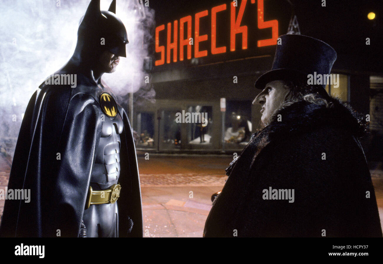 BATMAN RETURNS, Micheal Keaton, Danny DeVito, 1992. ©Warner Bros ...