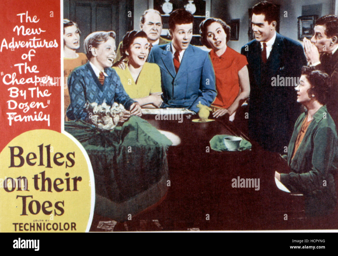 BELLES ON THEIR TOES, lobby card, poster art, Barbara Bates, Debra ...