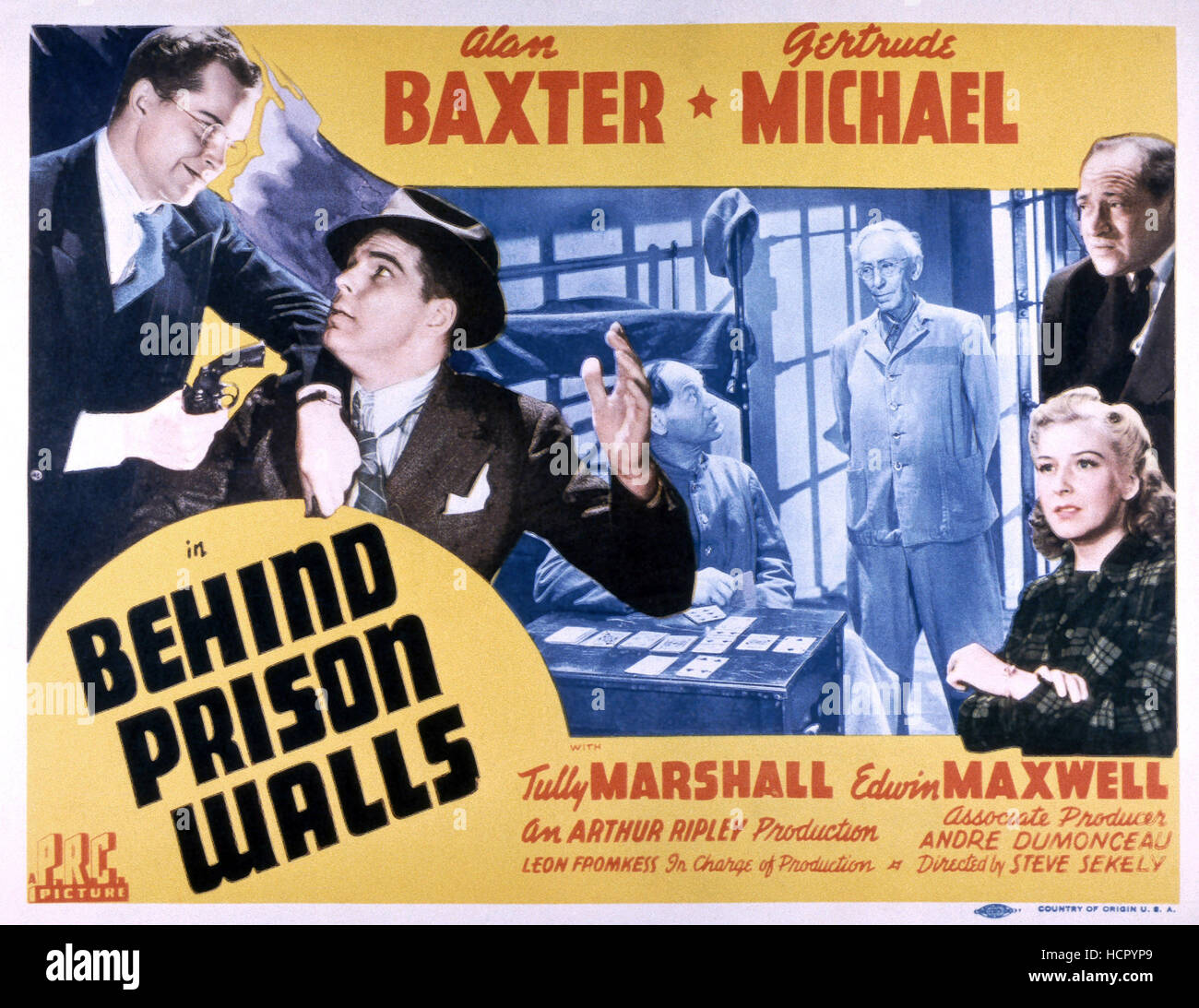 BEHIND PRISON WALLS, from left: Alan Baxter, Matt Willis, Tully ...