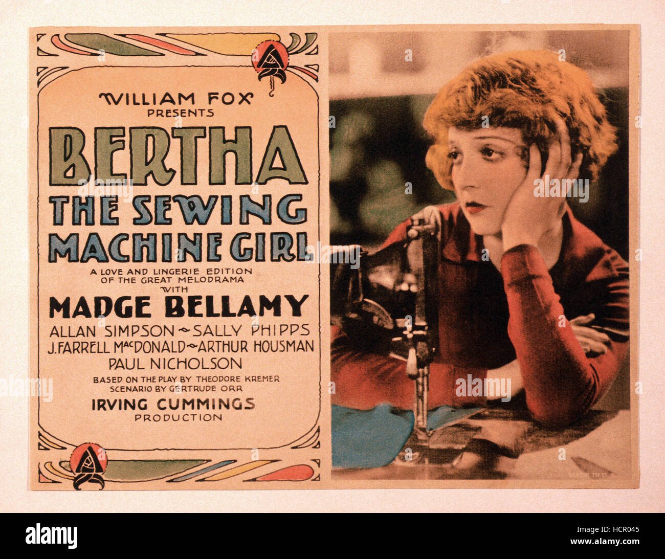 BERTHA, THE SEWING MACHINE GIRL, Madge Bellamy, 1926, TM & Copyright ...