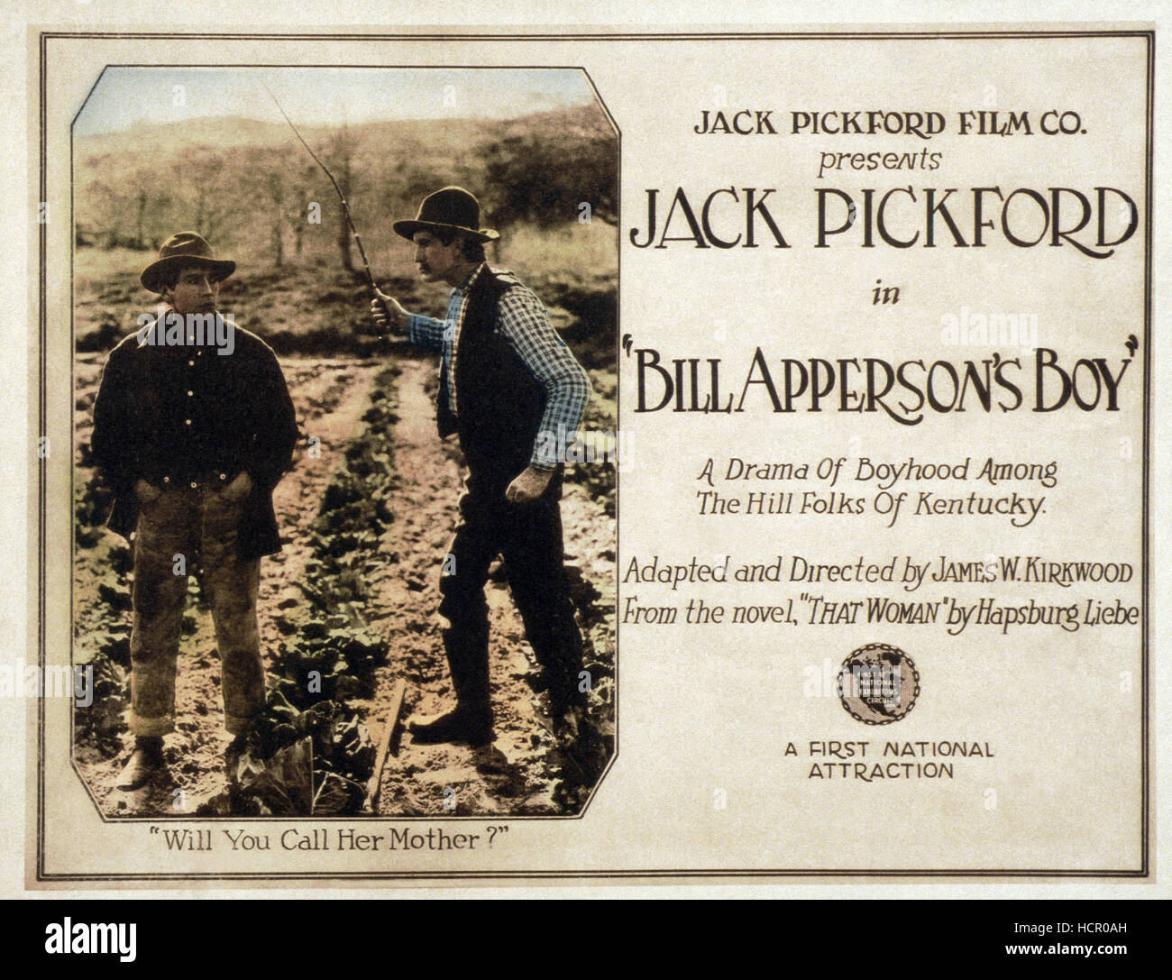 BILL APPERSON'S BOY, from left: Jack Pickford, Russell Simpson, 1919 ...