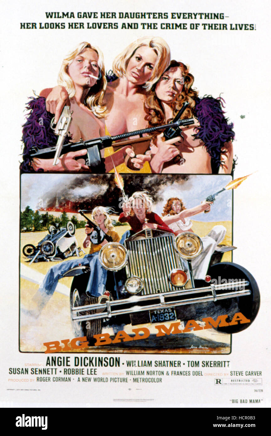 Big Bad Mama Susan Sennett Angie Dickinson Robbie Lee Poster Art