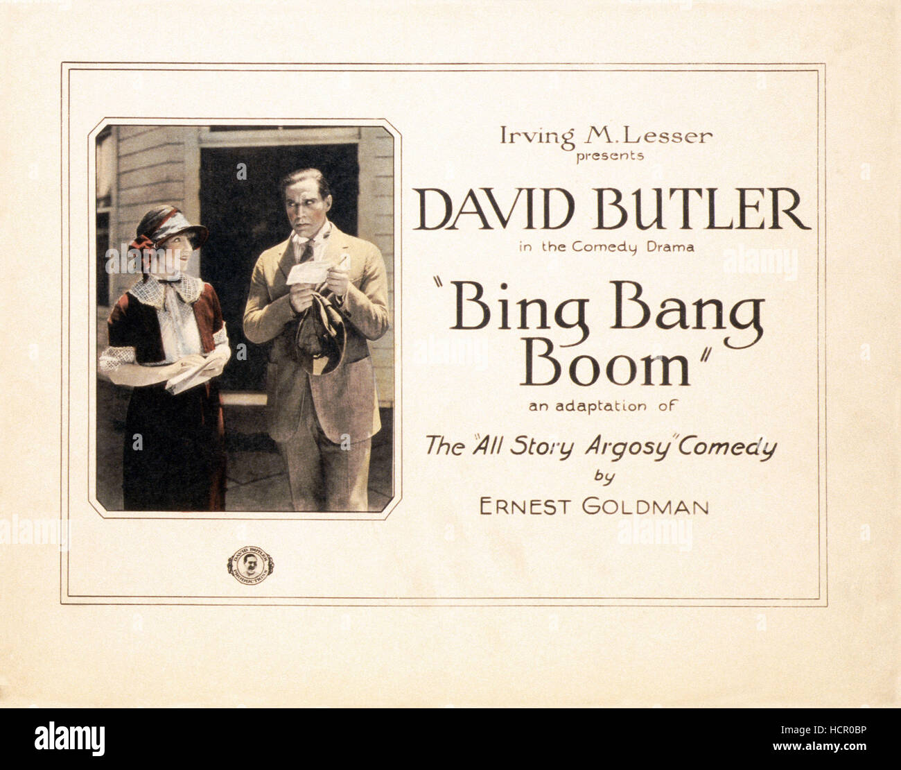 BING BANG BOOM, from left: Doris Pawn, David Butler, 1922 Stock Photo ...