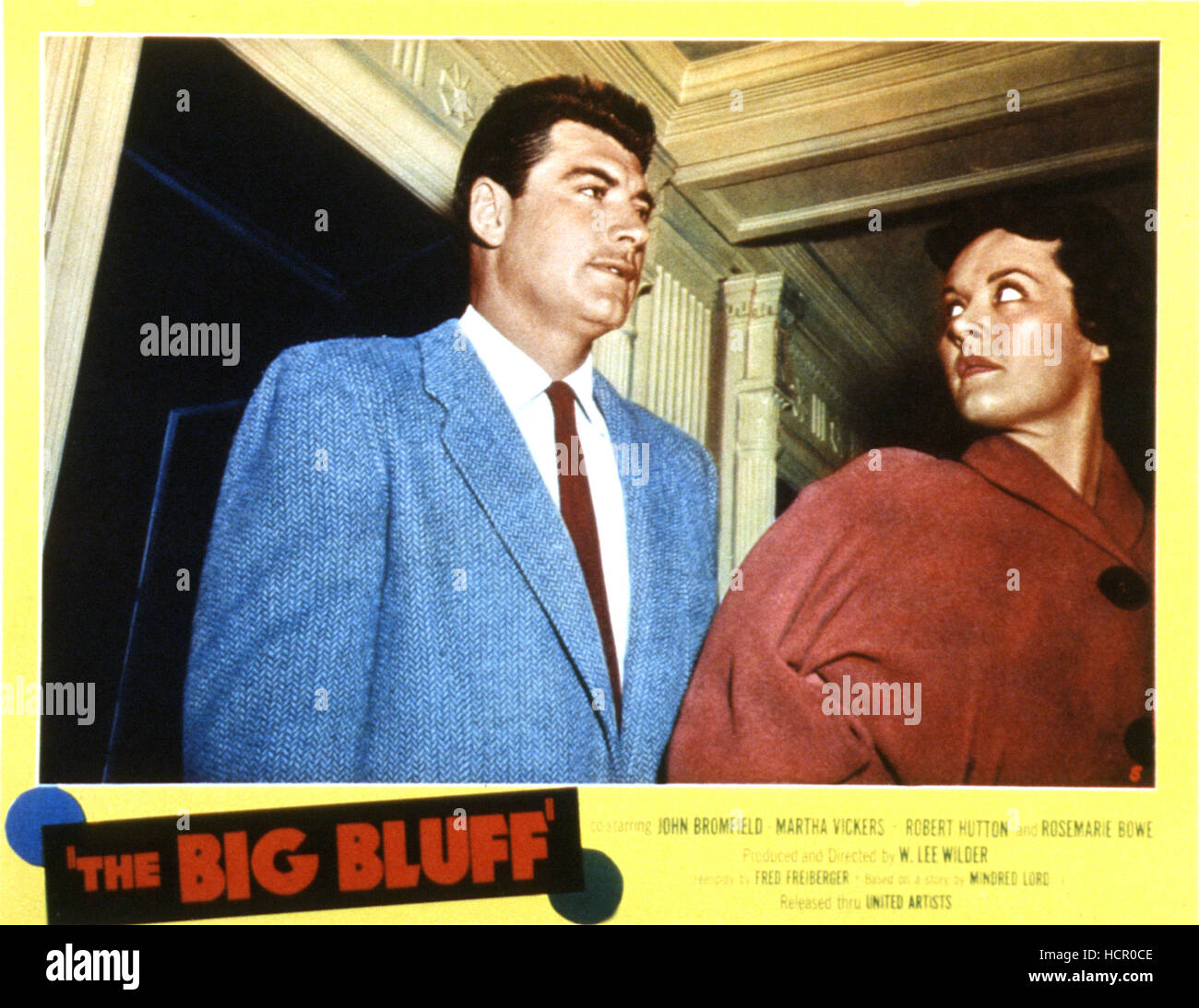 THE BIG BLUFF, from left: John Bromfield, Eve Miller, 1955 Stock Photo ...