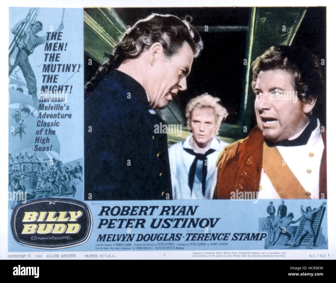 BILLY BUDD, Robert Ryan, Terence Stamp, Peter Ustinov, 1962 Stock Photo - Alamy
