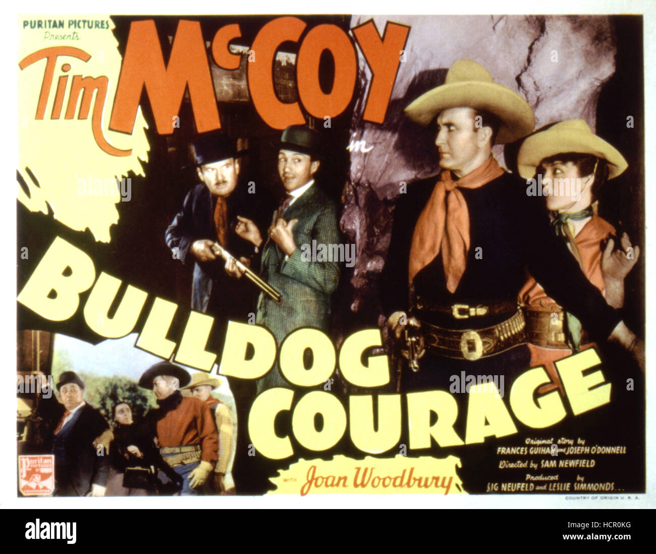 BULLDOG COURAGE, Karl Hackett, Paul Fix, Tim McCoy, Joan Woodbury, 1935 Stock Photo - Alamy
