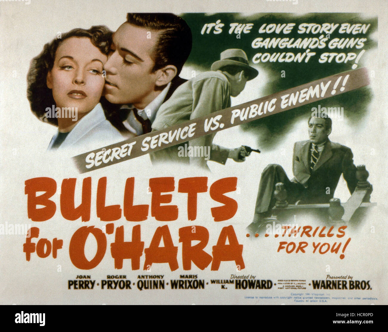 BULLETS FOR O'HARA, from left: Joan Perry, Anthony Quinn, Roger Pryor ...