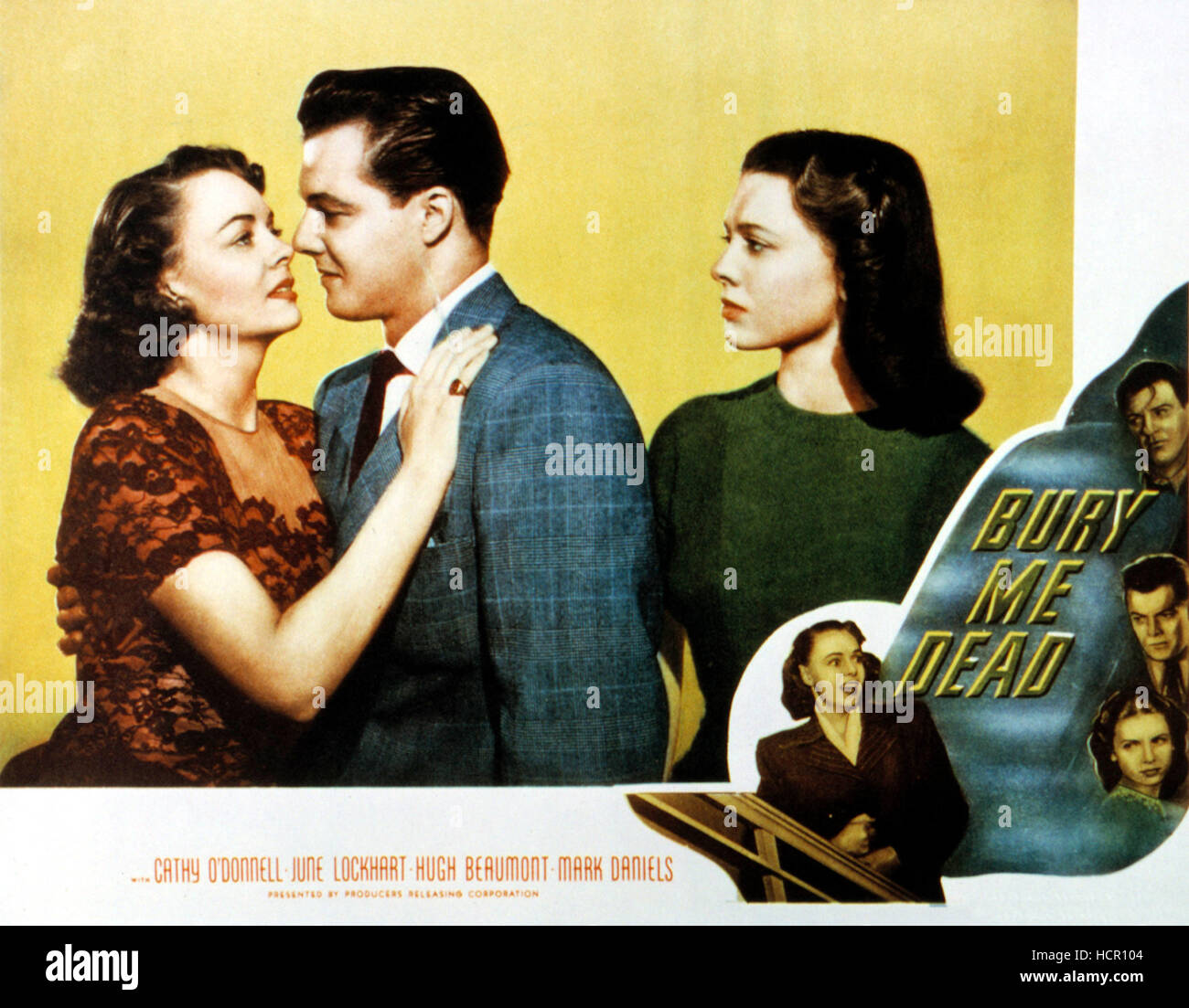 BURY ME DEAD, from left, June Lockhart, Mark Daniels, Cathy O'Donnell, 1947 Stock Photo - Alamy