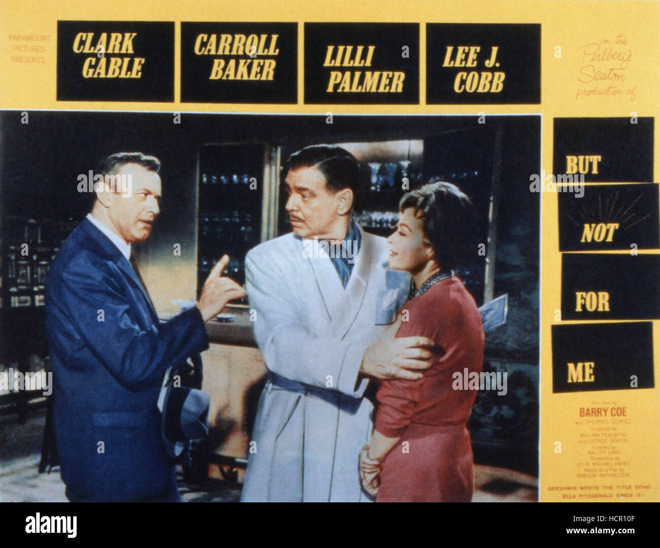 BUT NOT FOR ME, Lee J. Cobb, Clark Gable, Lilli Palmer, 1959 Stock ...