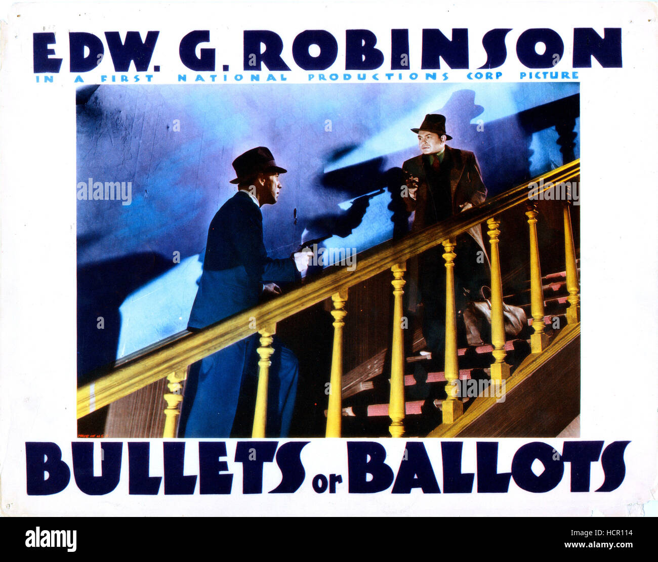 BULLETS OR BALLOTS, US lobbycard, from left: Humphrey Bogart, Edward G ...