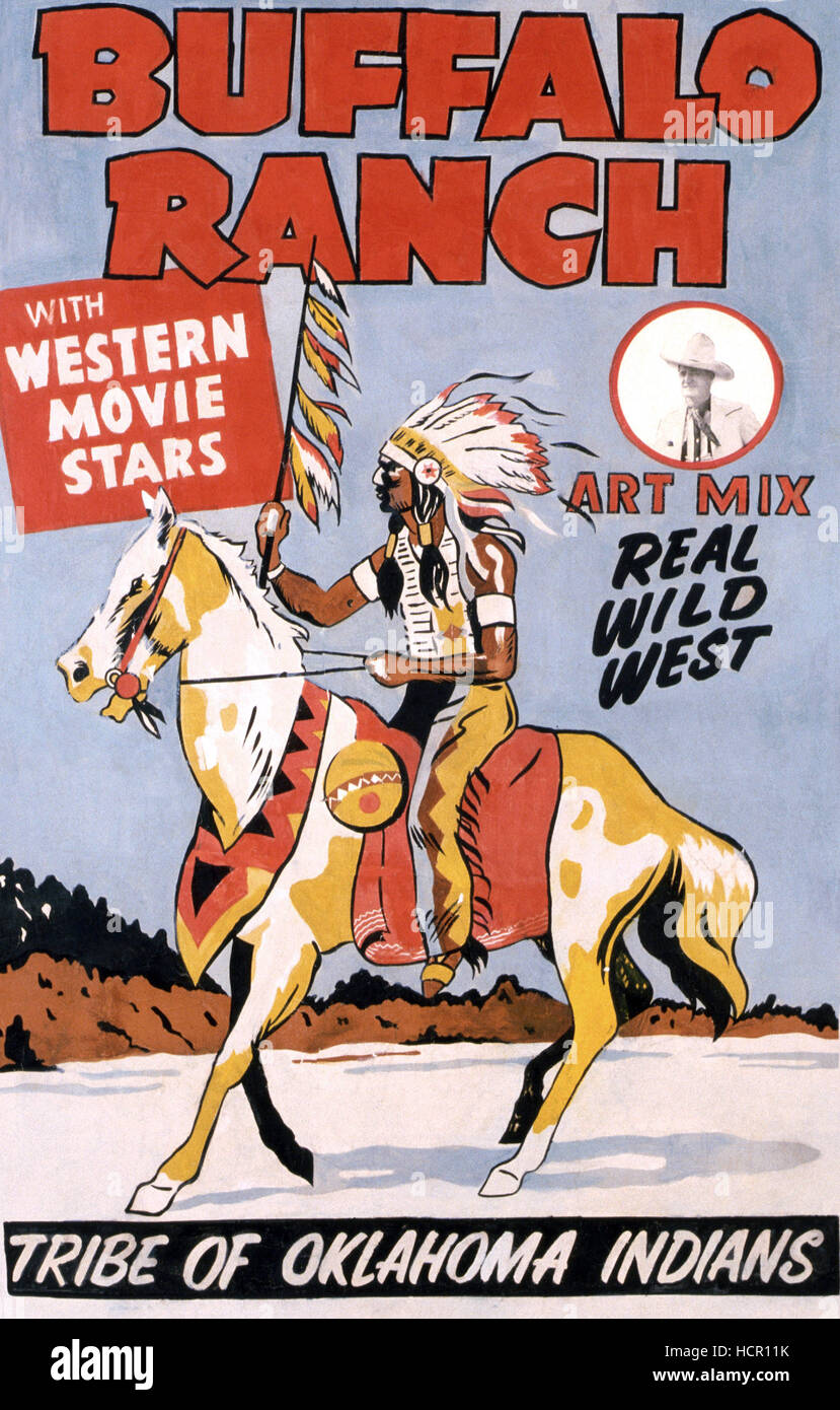 BUFFALO RANCH, Art Mix, ca. 1920s Stock Photo - Alamy