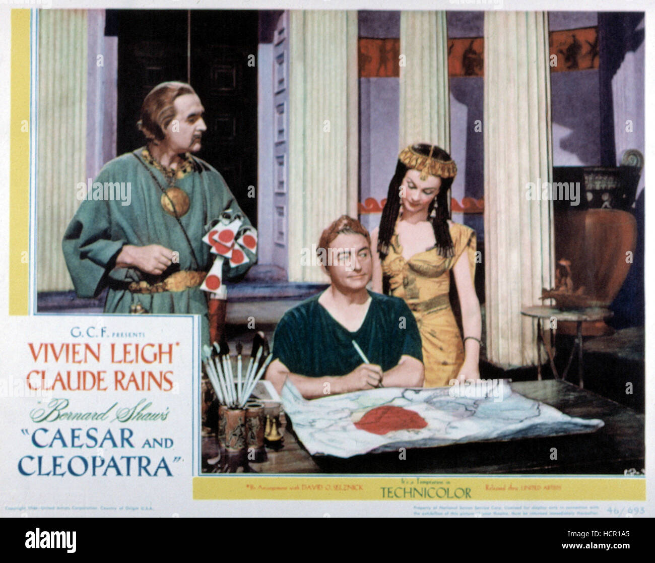 CAESAR AND CLEOPATRA, Claude Rains, Vivien Leigh, 1945 Stock Photo - Alamy
