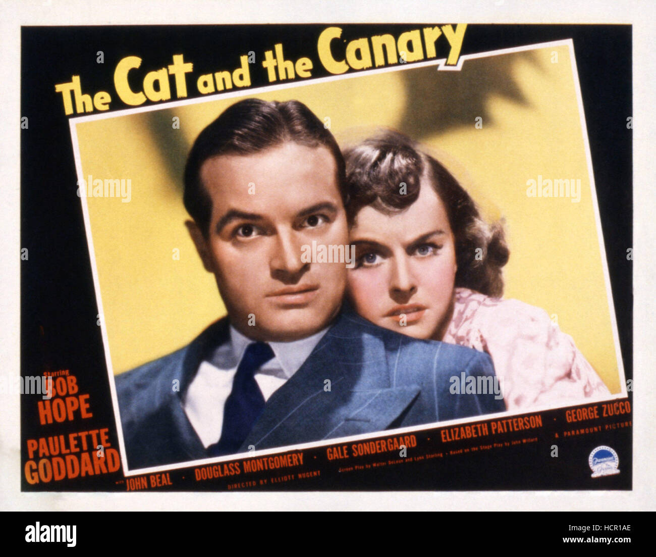 THE CAT AND THE CANARY, Bob Hope, Paulette Goddard, 1939 Stock Photo ...