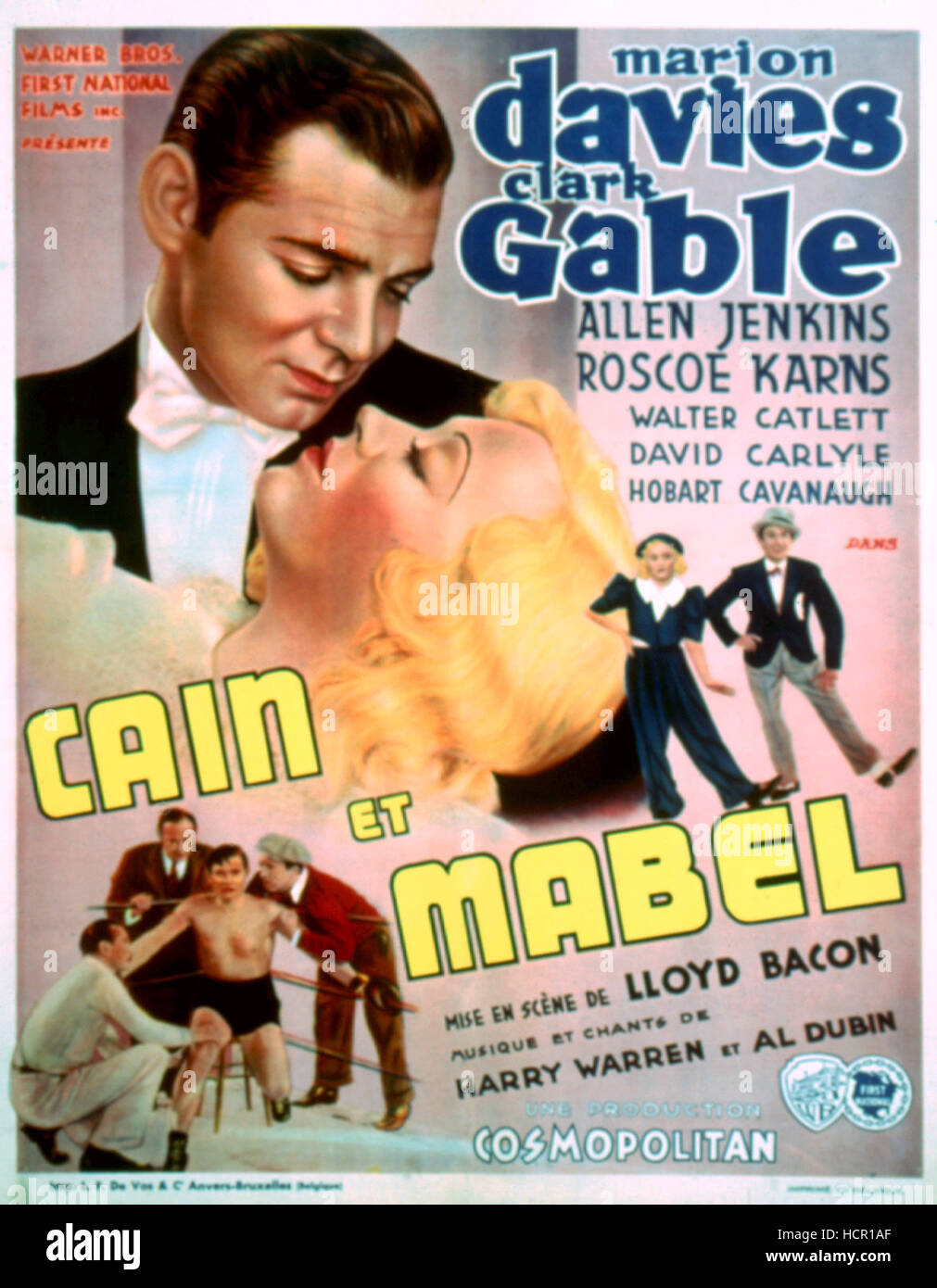 CAIN AND MABEL, Clark Gable, Marion Davies, 1936 Stock Photo - Alamy