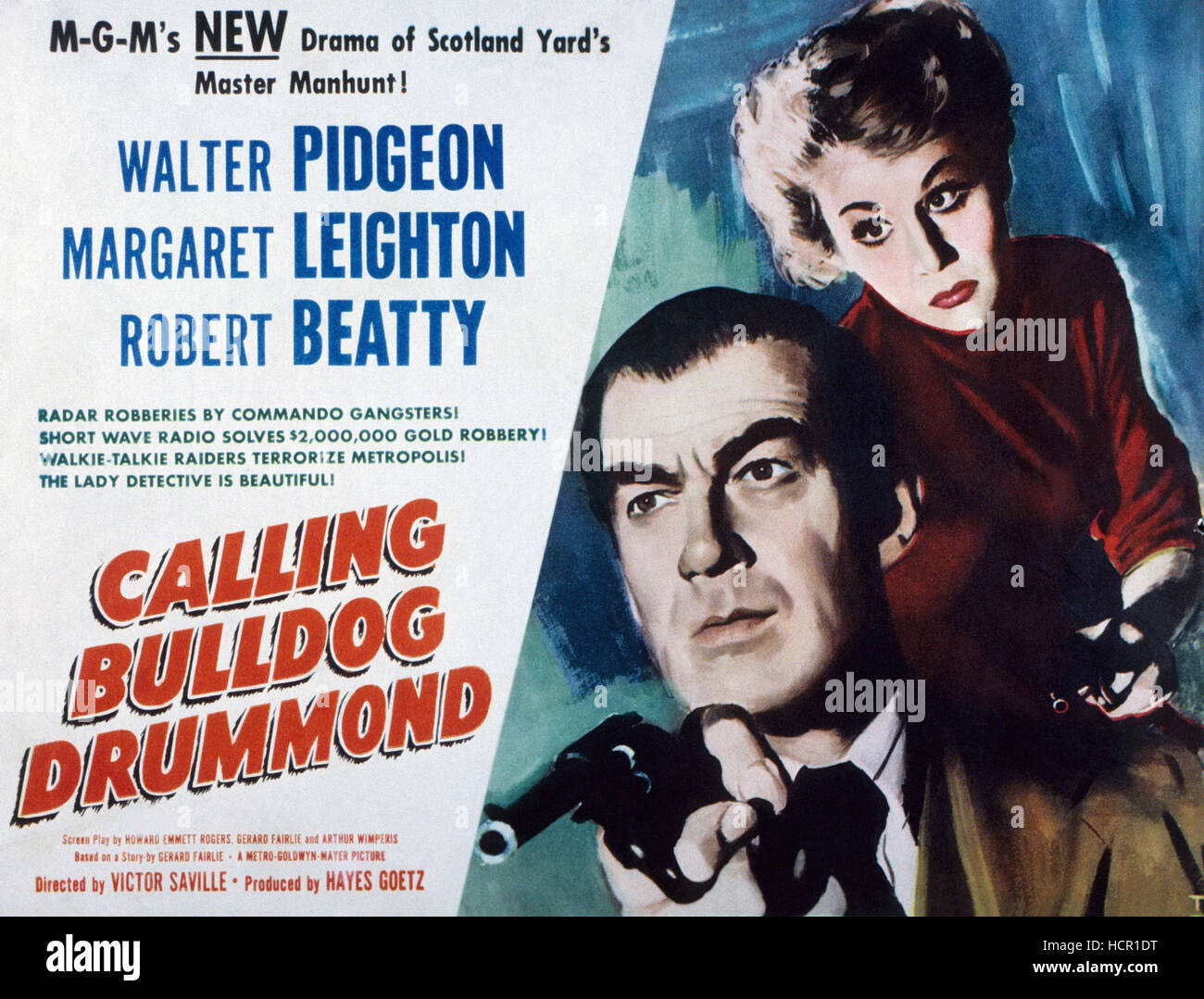 CALLING BULLDOG DRUMMOND, from left, Walter Pidgeon, Margaret Leighton ...