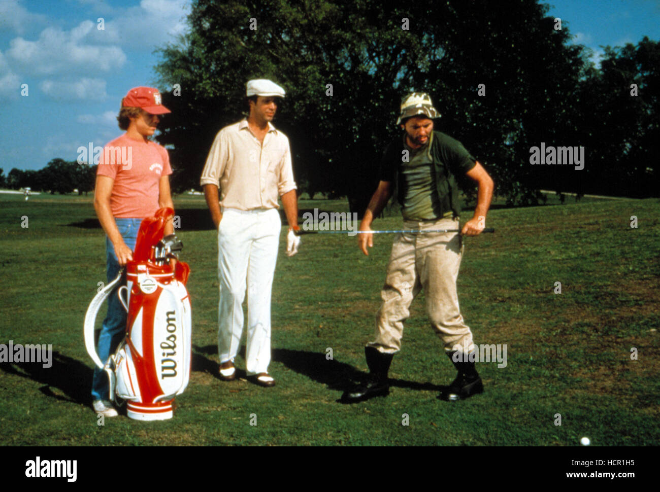CADDYSHACK, Michael O'Keefe, Chevy Chase, Bill Murray, 1980 Stock Photo ...