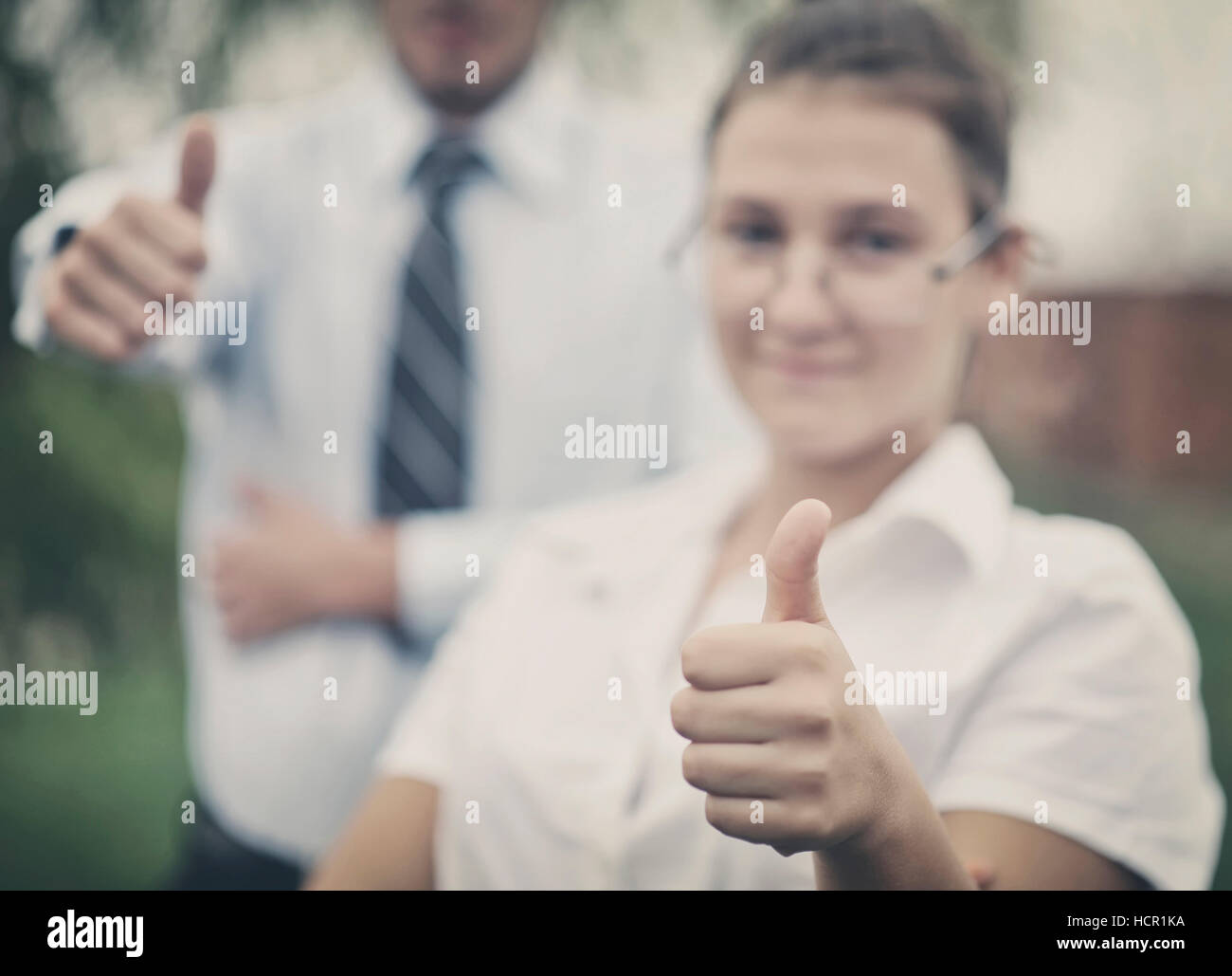 Woman Two Thumbs Together Hands High Resolution Stock Photography and ...