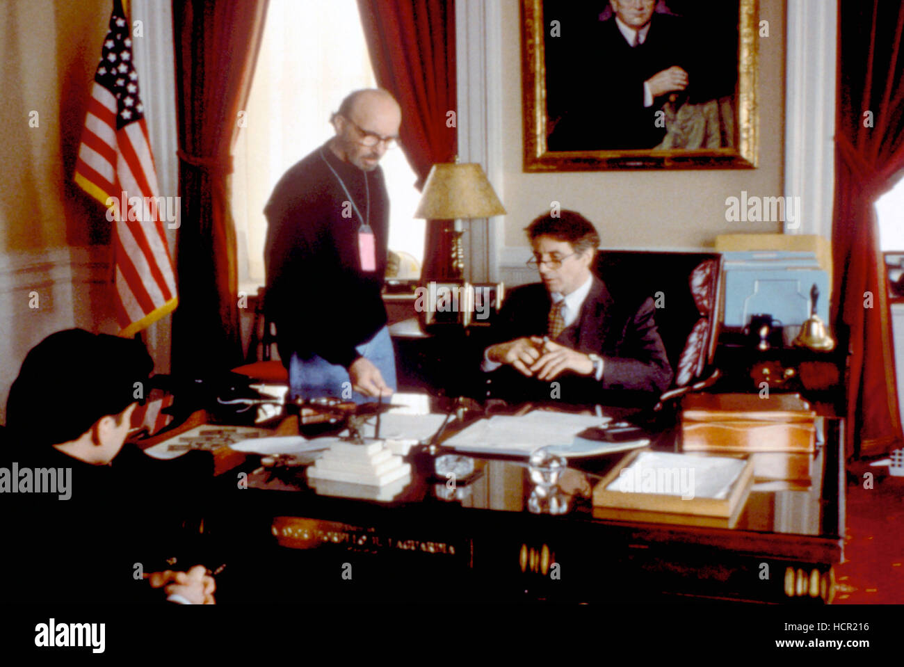CITY HALL, director Harold Becker (back left), Al Pacino (right), on ...