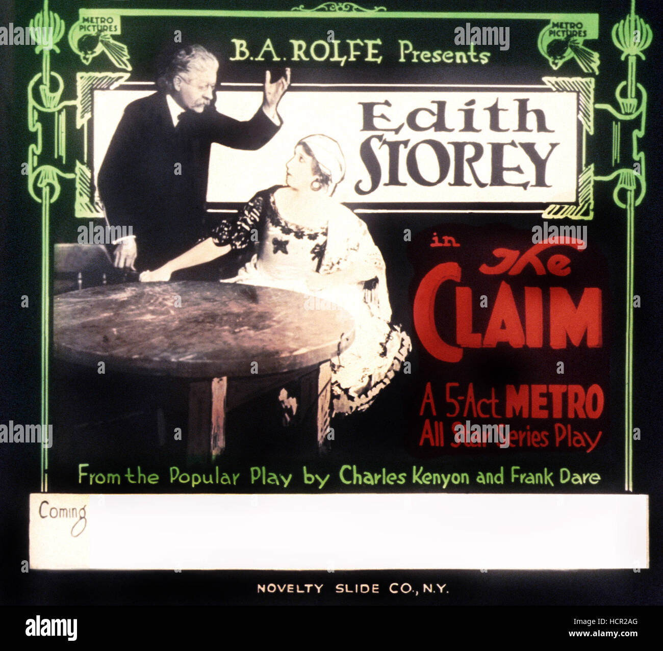 THE CLAIM, Edith Storey (right), 1918 Stock Photo - Alamy