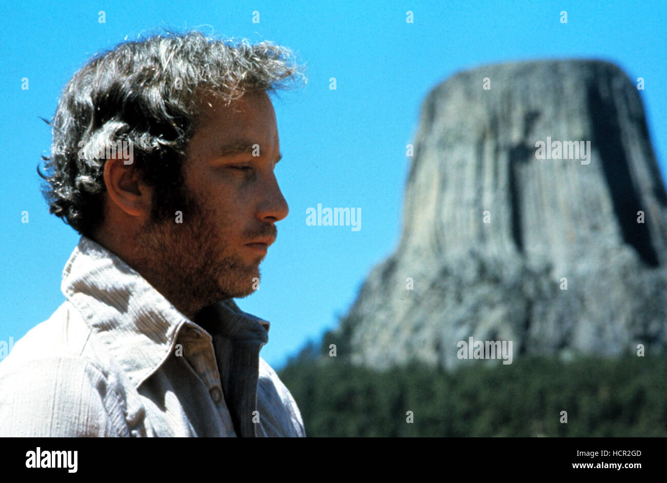 CLOSE ENCOUNTERS OF THE THIRD KIND, Richard Dreyfuss at Devil's Tower ...