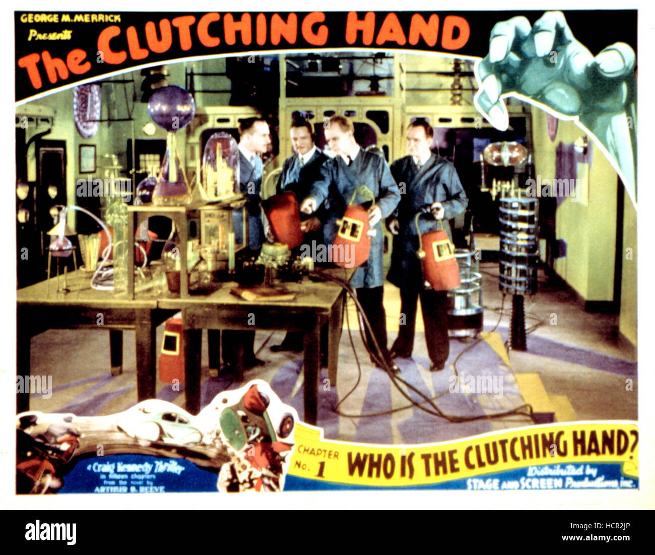 THE CLUTCHING HAND, Bryant Washburn, 1936 Stock Photo - Alamy
