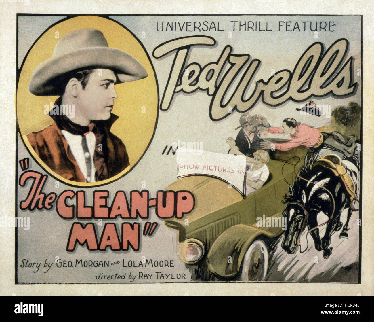 THE CLEAN-UP MAN, Ted Wells (in circle), 1928 Stock Photo - Alamy