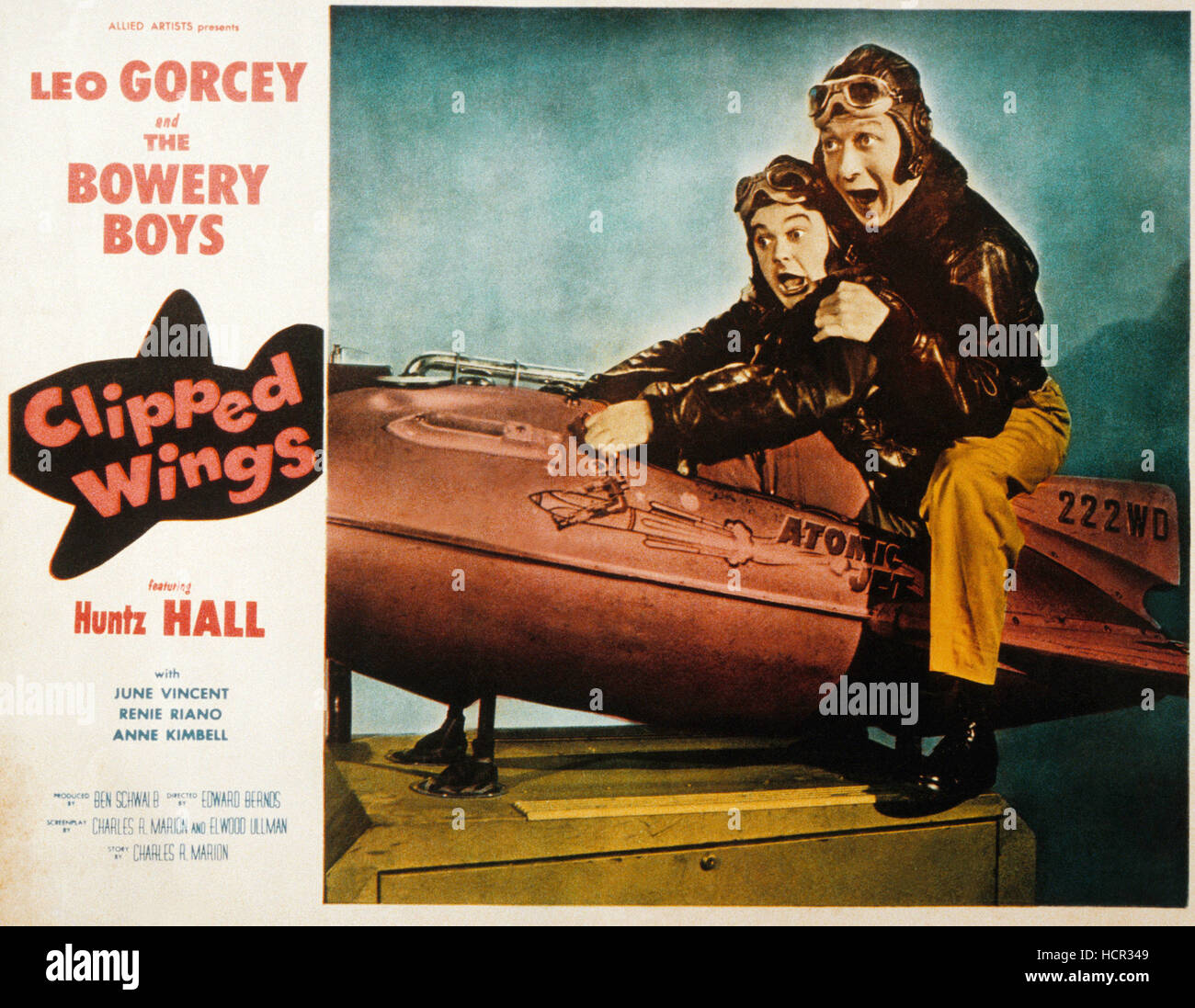 CLIPPED WINGS, from left, Leo Gorcey, Huntz Hall, 1953 Stock Photo - Alamy
