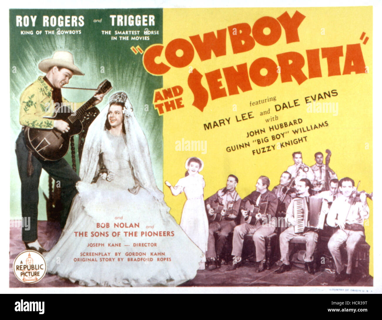 THE COWBOY AND THE SENORITA, Roy Rogers, 1944 Stock Photo - Alamy