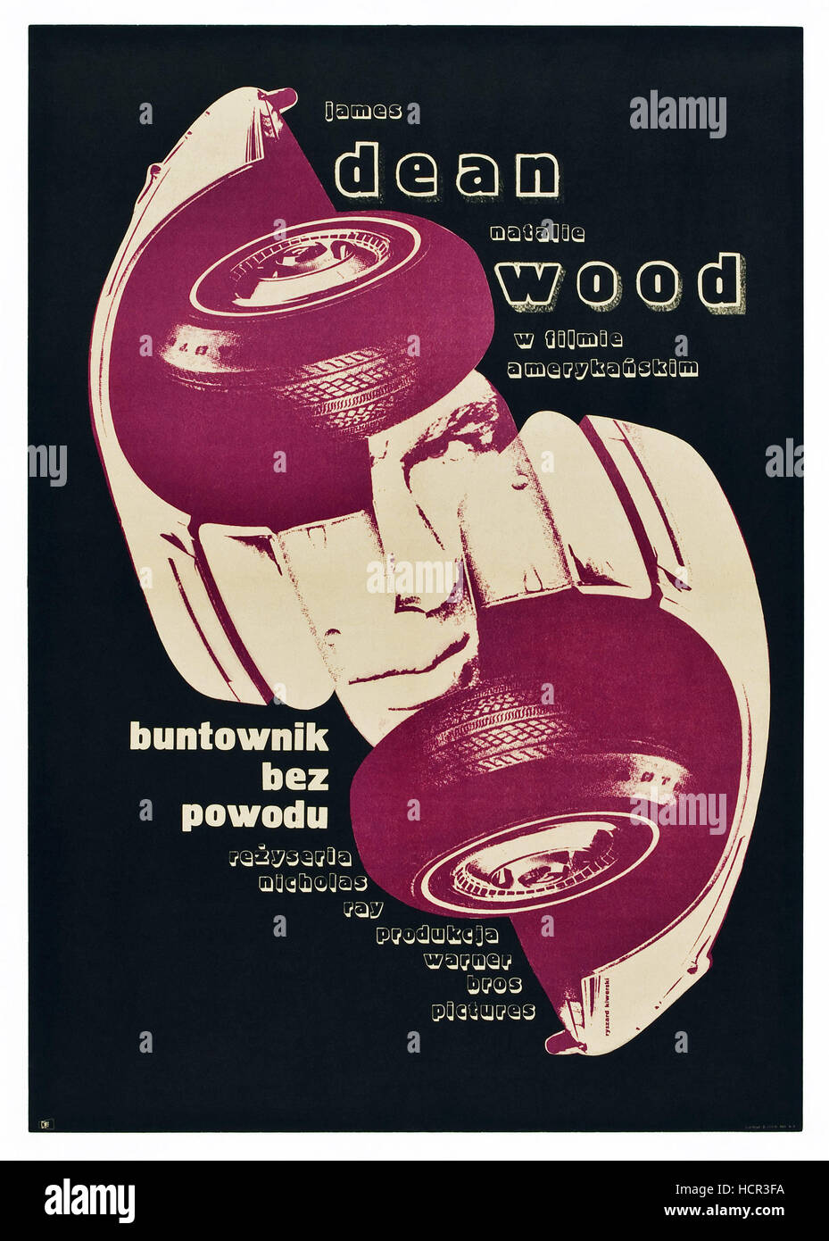 REBEL WITHOUT A CAUSE (aka BUNTOWNIK BEZ POWODU), Polish poster art ...