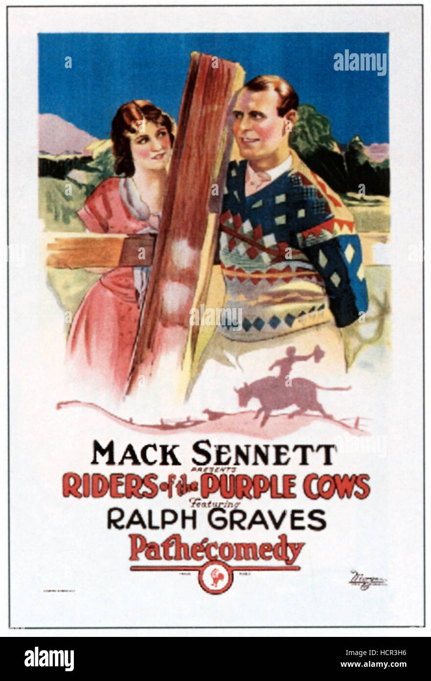 RIDERS OF THE PURPLE COWS, from left: Alice Day, Ralph Graves, 1924 ...