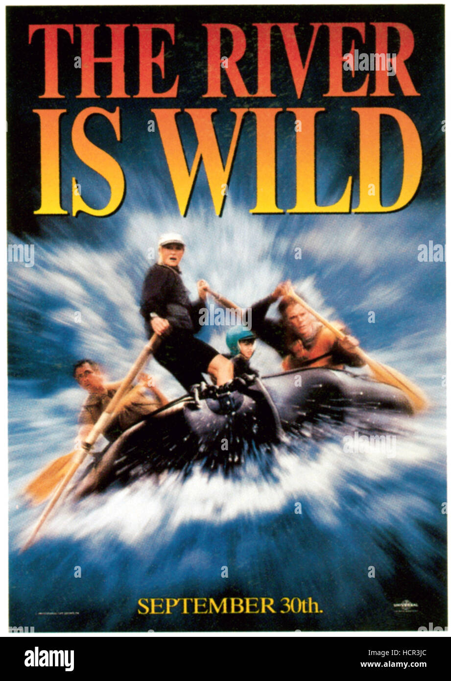 THE RIVER WILD, from left: David Strathairn, Meryl Streep, Joseph Mazzello, Kevin Bacon, 1994 ...