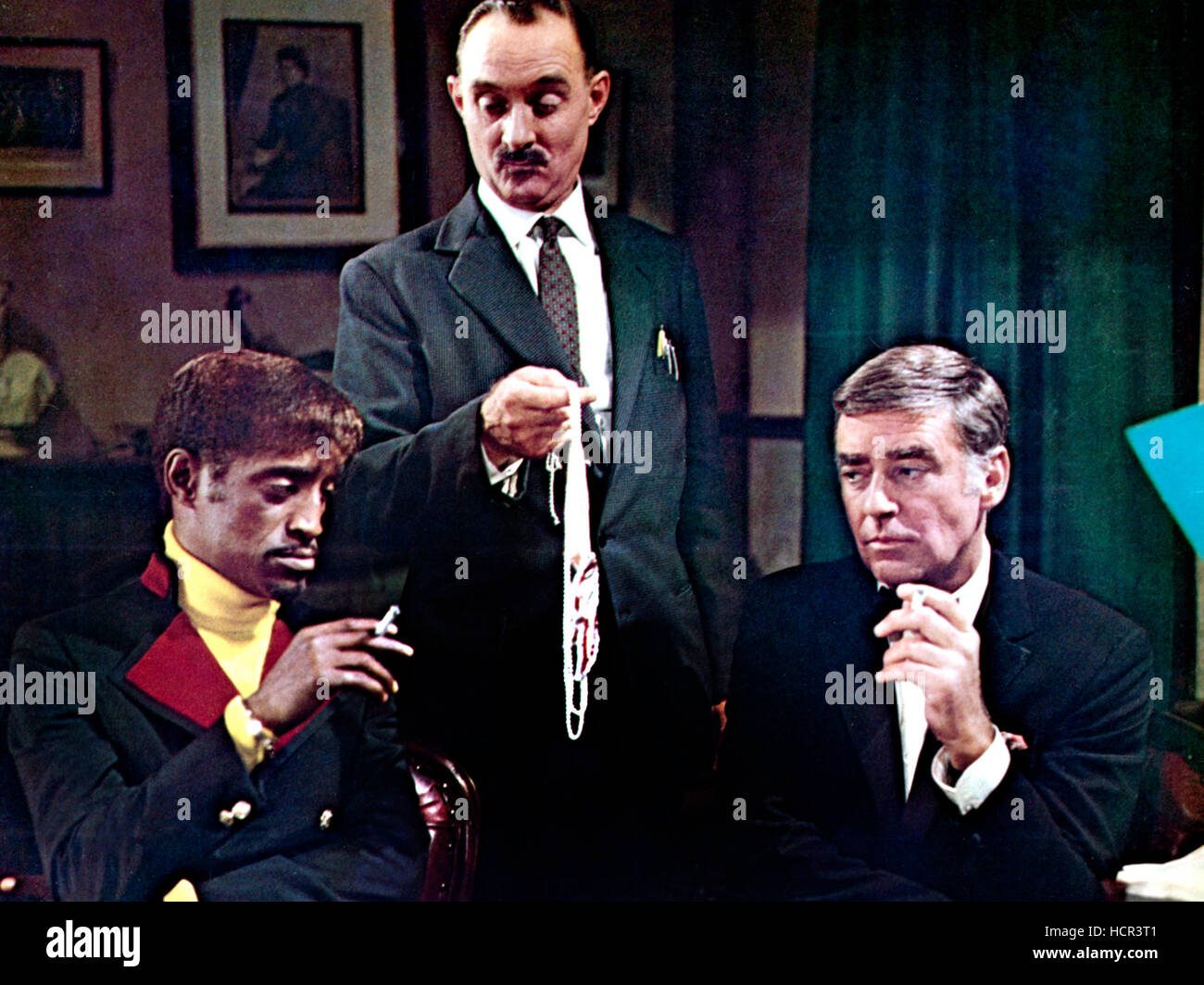 SALT & PEPPER, Sammy Davis Jr., unknown actor, Peter Lawford, 1968 ...