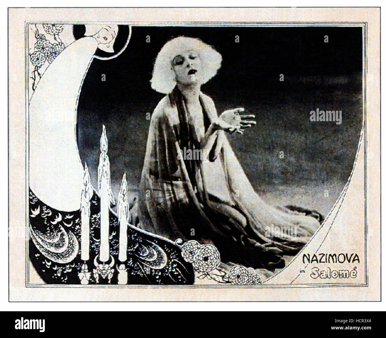 SALOME, Alla Nazimova on lobbycard, 1923 Stock Photo - Alamy