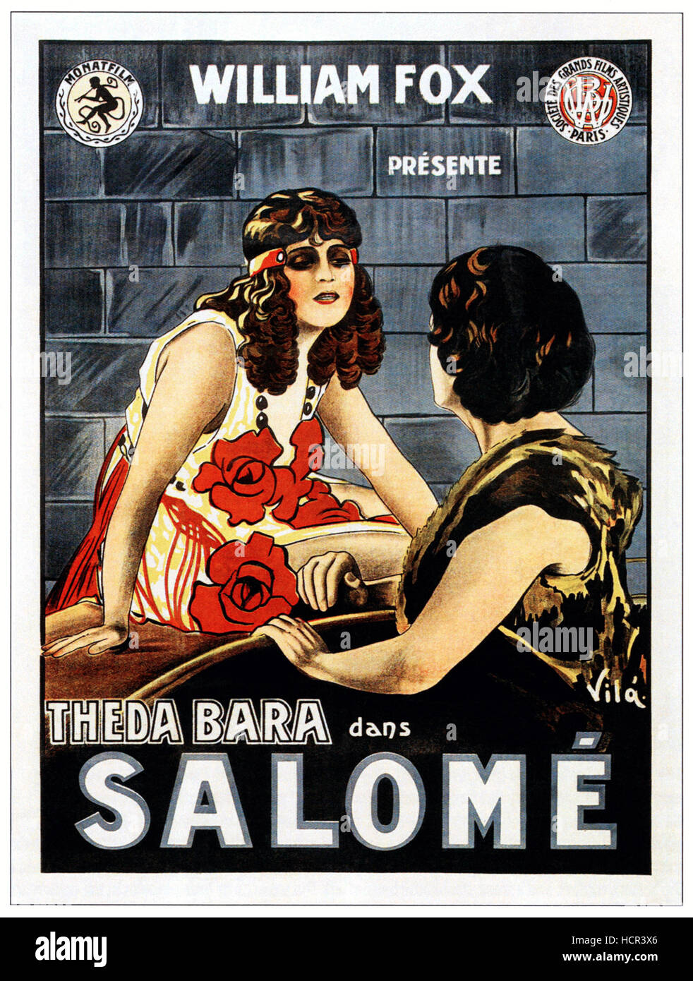SALOME, French poster art, left: Theda Bara, 1918, TM and Copyright ...