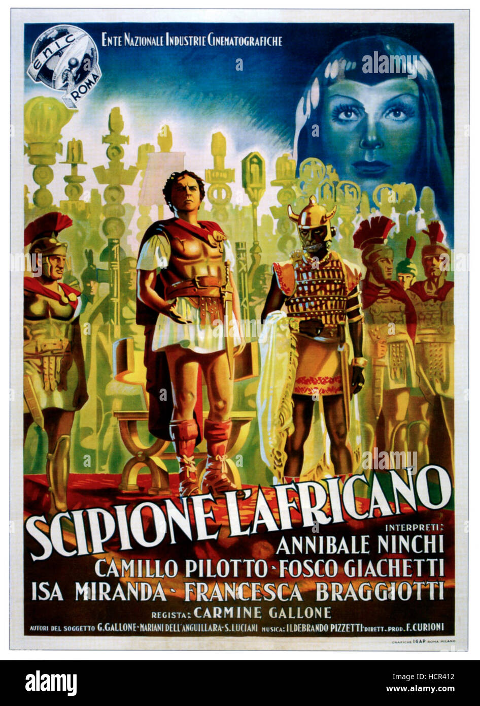 SCIPIO THE AFRICAN, (aka SCIPIONE L'AFRICANO), Italian poster art, 1937 ...