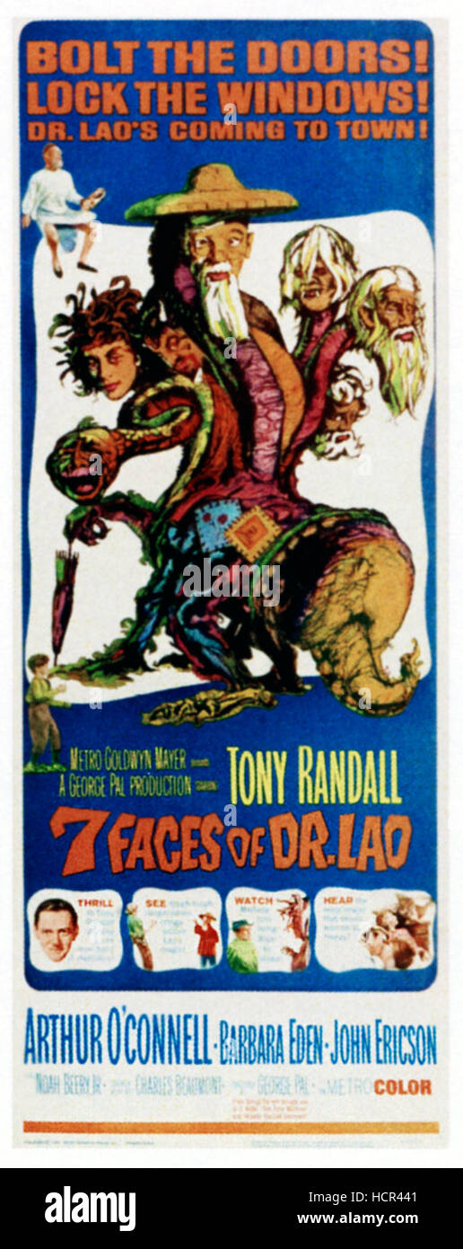7 FACES OF DR. LAO, (aka SEVEN FACES OF DR. LAO), Tony Randall, 1964 ...