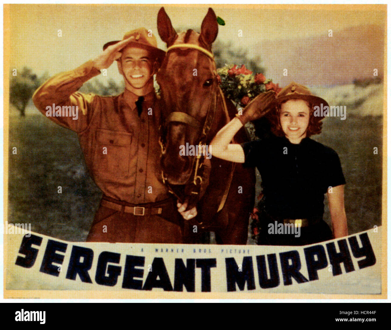 SERGEANT MURPHY, from left: Ronald Reagan, Mary Maguire, 1938 Stock ...