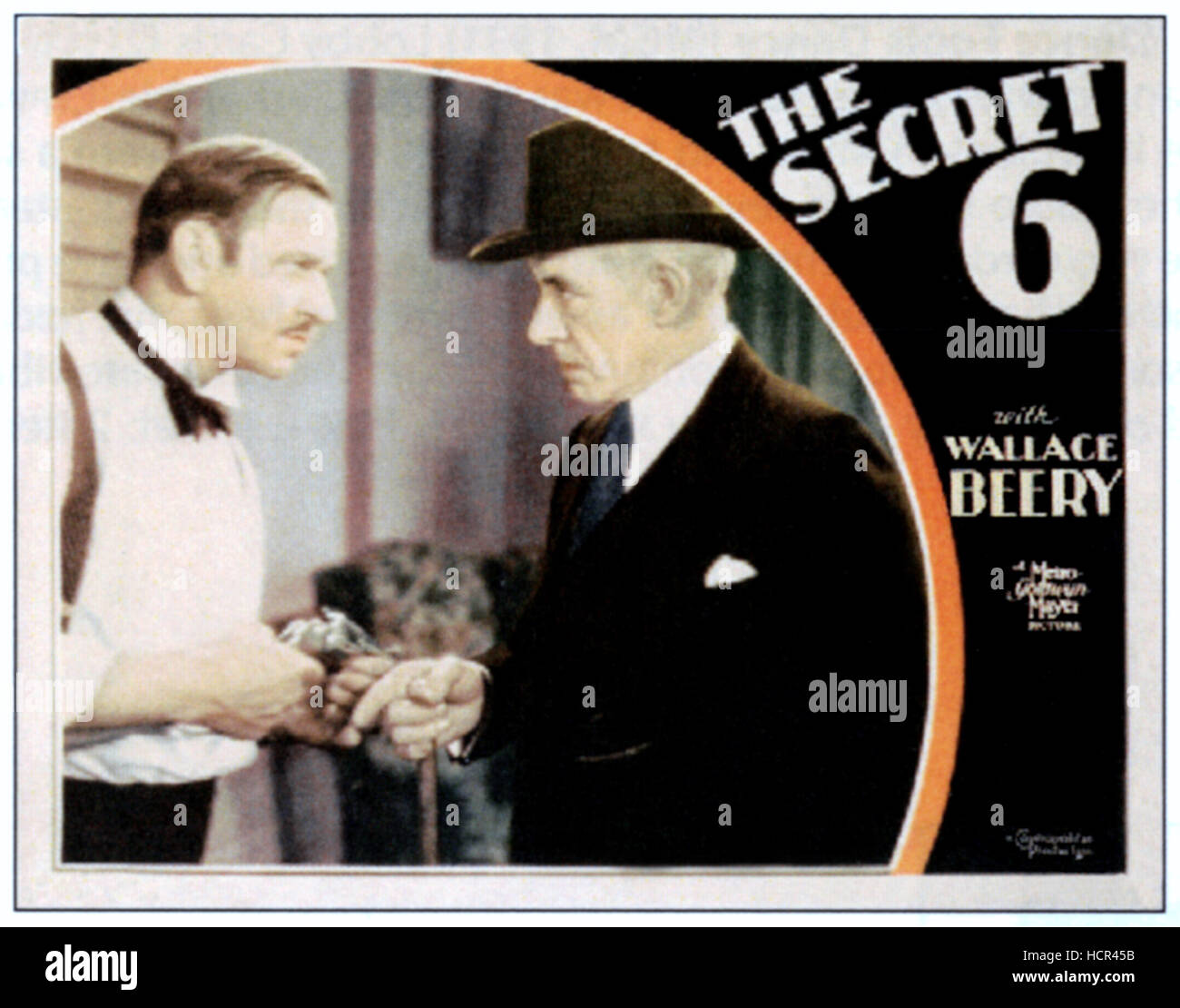 THE SECRET SIX, from left: Wallace Beery, Lewis Stone, 1931 Stock Photo ...