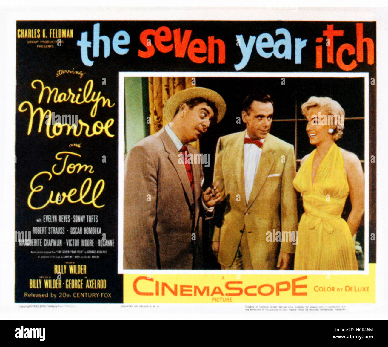 THE SEVEN YEAR ITCH, from left: Robert Strauss, Tom Ewell, Marilyn ...