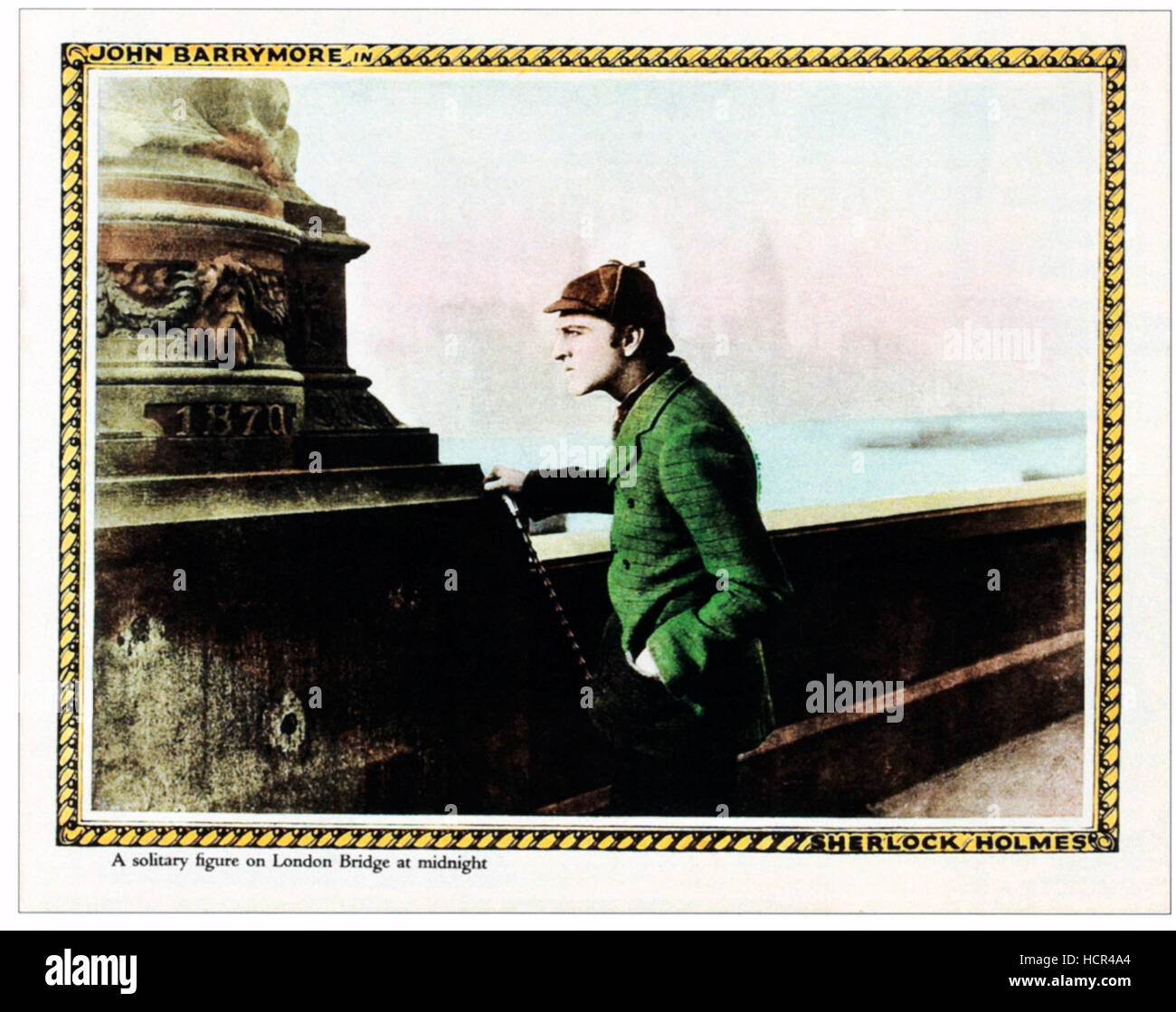 SHERLOCK HOLMES, John Barrymore on lobbycard, 1922 Stock Photo - Alamy