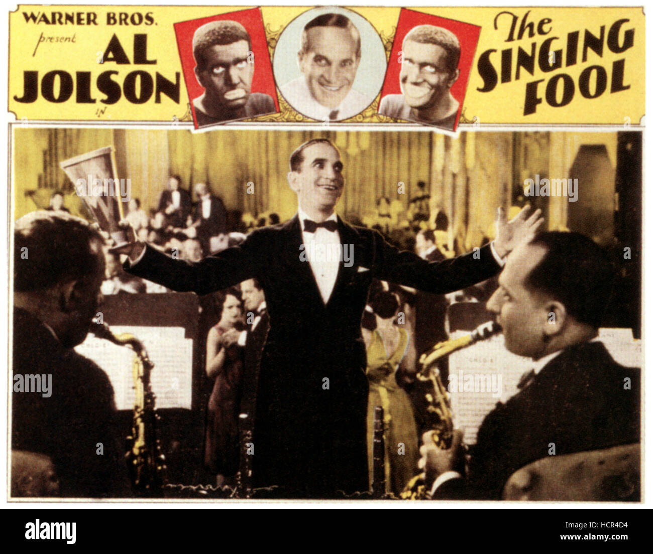 THE SINGING FOOL, top and bottom center: Al Jolson, 1928 Stock Photo ...