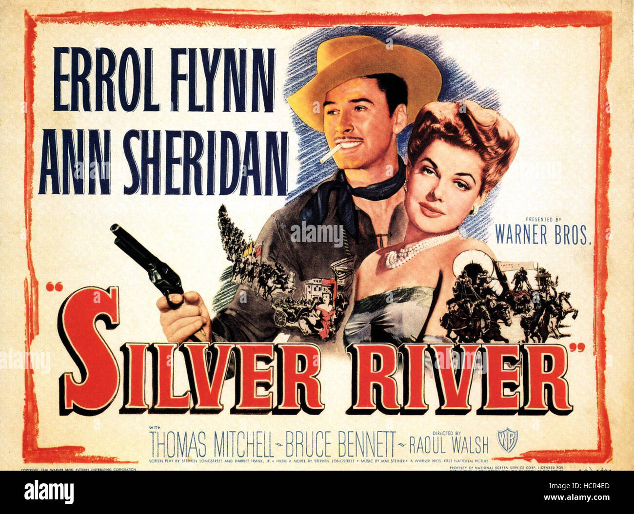 SILVER RIVER, Errol Flynn, Ann Sheridan, 1948 Stock Photo - Alamy