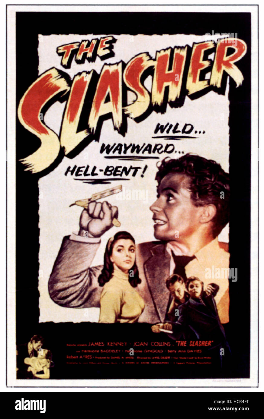 THE SLASHER (aka COSH BOY), from left: Joan Collins, Michael McKeag, 1952 Stock Photo - Alamy