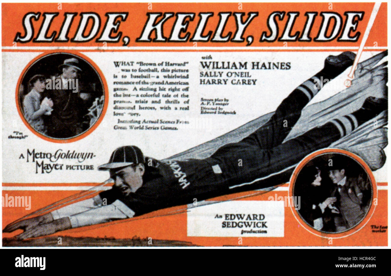SLIDE, KELLY, SLIDE, left inset on left: Harry Carey, center: William ...