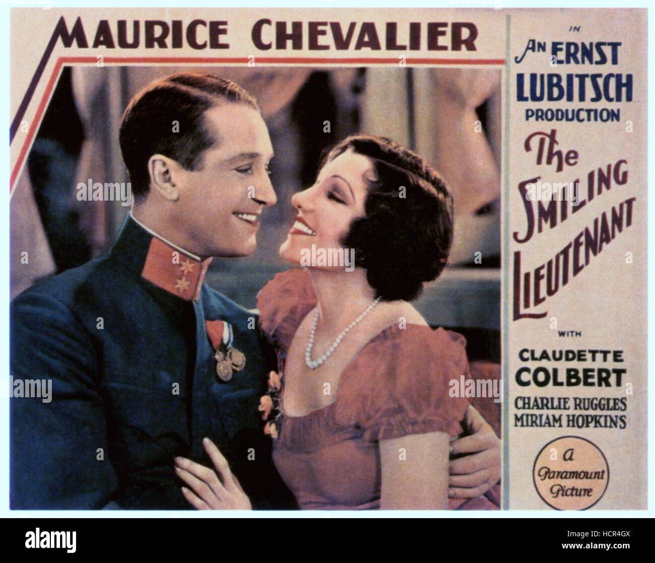 THE SMILING LIEUTENANT, from left: Maurice Chevalier, Claudette Colbert ...