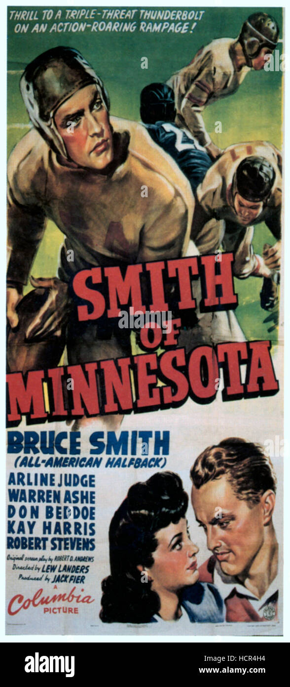 SMITH OF MINNESOTA, top: Bruce Smith, bottom from left: Arline Judge ...