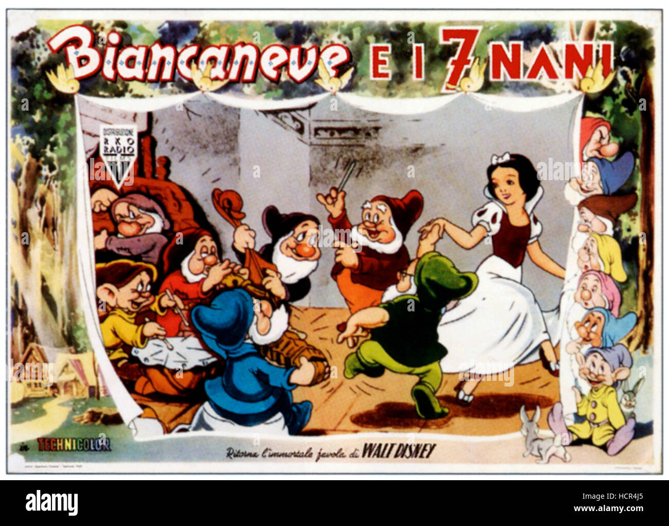Snow white and the seven dwarfs happy hi-res stock photography and ...